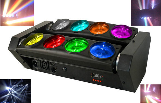 Single White Or 4 In 1 RGBW 8 Eyes Spider LED Moving Head Light DMX Stage Lighting