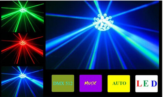 Disco Crystal Magic Ball Light LED Effects Lighting 30W DMX Stage Light