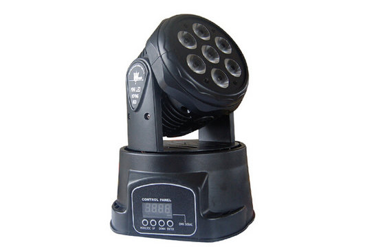 Mini LED 10Watt RGBW 4 in 1 LED Moving Head Wash Light  7Bulbs For Stage