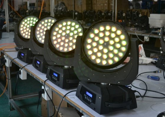 4 in 1 10W With Zoom LED Moving Head Wash Light AC110-240V 36Bulbs