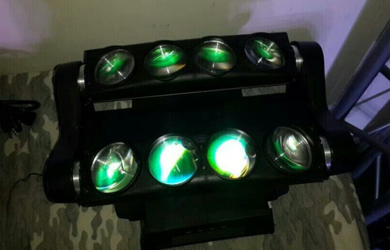 Single White Or 4 In 1 RGBW 8 Eyes Beam Spider LED Moving Head Light DMX Stage Lighting