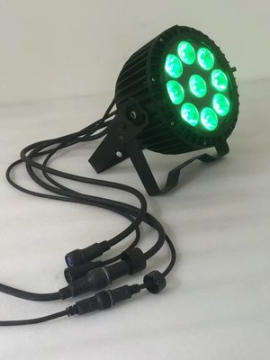 IP65 Outdoor Waterproof LED Par Lights 9Bulbs 15W Water Resistant