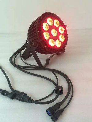 IP65 Outdoor Waterproof LED Par Lights 9Bulbs 15W Water Resistant