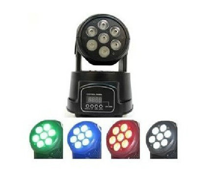Stage DJ Lighting  LED Moving Head Light Mini 7PCS x 12w  For KTV