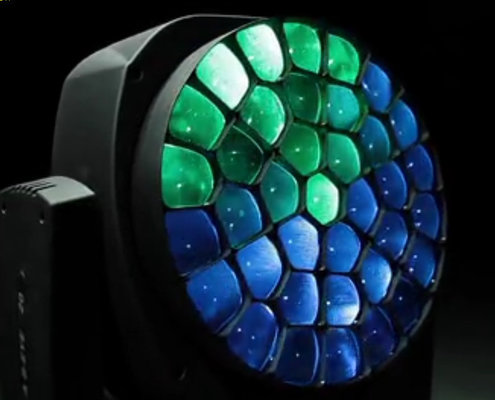 Digital Beam Morphing Bee-eyes 19 x 15W RGBW LED Moving Head Wash Light