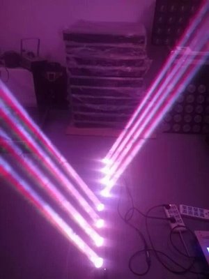 LED Two-Stage 8Eyes Moving Head Beam Black Bar Stage Lighting For Nightclubs