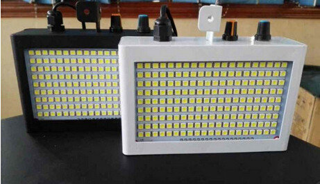 LED 50W 180Bulbs SMD Super Brightness White or Black Case Strobe Lights For Party