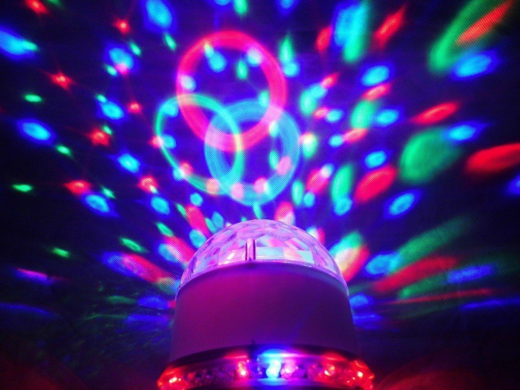 Stage LED Effects Lighting RGB Sunshine Small Crystal Magic Ball Light