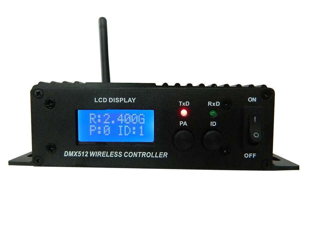 2.4G Wireless DMX Controller Signal Transceivers LCD Wireless Receiver