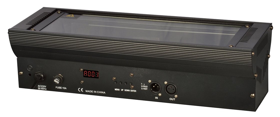 DMX 512 Black Case Dimmable 1500W Stage Strobe Lights Adjustable Speed