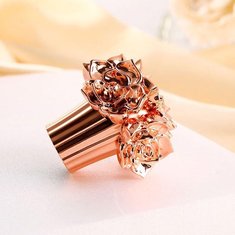China High Precision Luxury Zinc Alloy Perfume Cover Shiny Gold Electroplating supplier