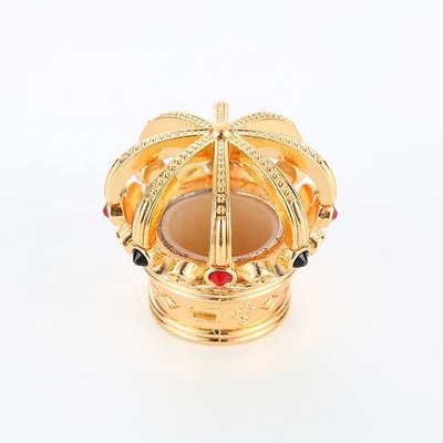 Custom Zinc Alloy Perfume Caps Crown Model Free Design Provides Samples supplier