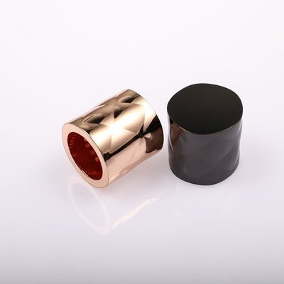 Custom Made Top Quality Round Zinc Alloy Luxury Perfume Bottle Magnetic Cap supplier