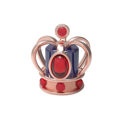Crystal Crown Perfume Caps Electroplating Process Environmentally Friendly And Recyclable supplier
