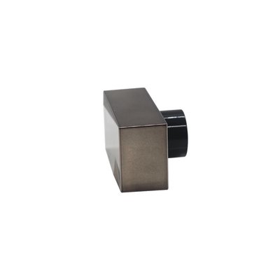 Custom Metal Rectangular Shape Luxury Perfume Cap For Perfume Gun Color Sliver Zamac Material supplier