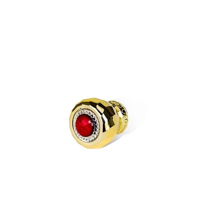 Custom Perfume Cap Luxury Gold Plated Embedded Masonry Suitable For All Major Brands Of Perfume Bottle Packaging supplier