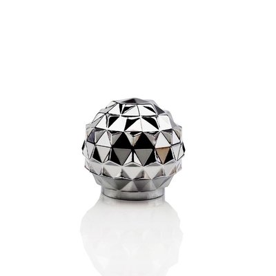 Silver Zinc Alloy Perfume Cap Fully Polished Mirror Finish Good Tightness supplier