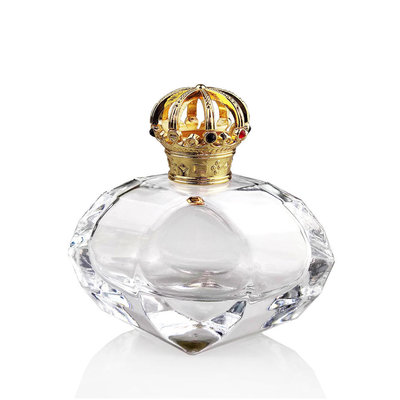 Luxury Saudi Arabic Antique Fancy Luxurious Zamac Metal Zinc Alloy Perfume Bottle With Crown Shaped Cap 15fea supplier