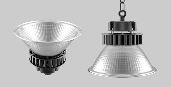 Aluminum Reflector Industrial High Bay Lights 100 Watt IP54 120LM/W PF>0.9