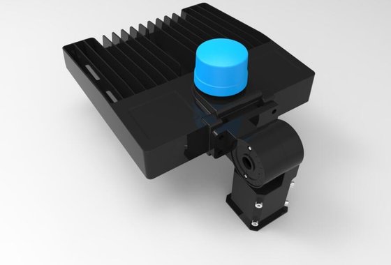 Black LED Shoebox Light Photocell Sensor Lumileds 3030 3 Modules 150W MW Driver