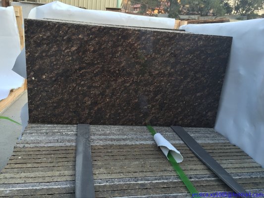 On Sale Counterop Tile Slab Cheap China Dyed Brown Granite Slabs&Tile