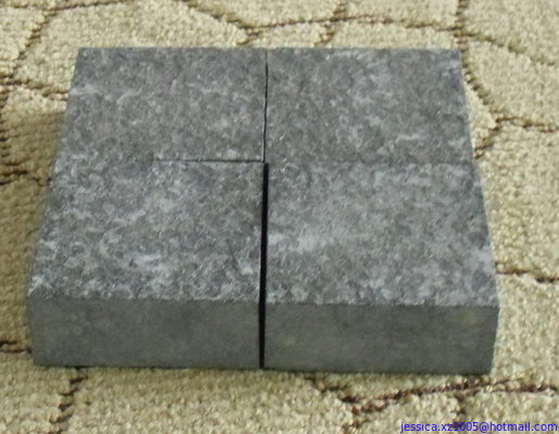 G684 Fuding Black Granite Basalt  Small Slab Tile Polished Flamed Leather Finished