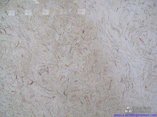 Popular Polishing Natural CREAM FLOWER Marble Cut To Size Slabs
