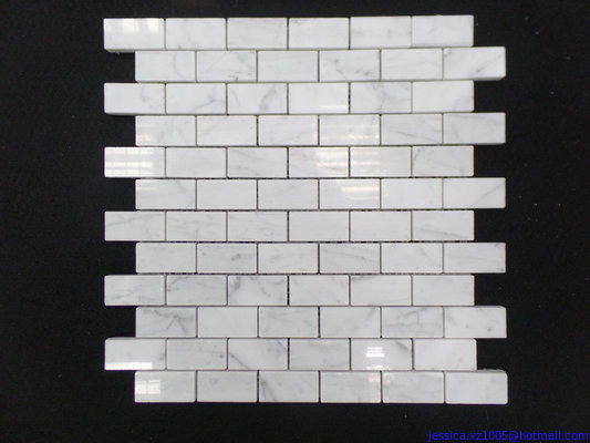 White Marble Mosaic,Herribone Mosaice,Hexagon Mosaic,Basket Wave Design Mosaic