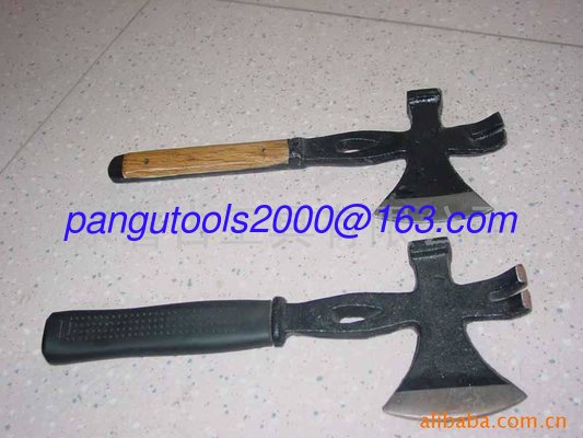 Multi-Using axes with steel bubular handle, camp axe, axes hammers