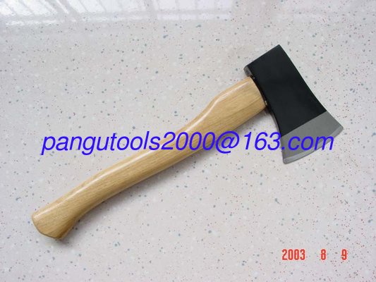 A601 axe with hickory handle, 1045 carbon steel