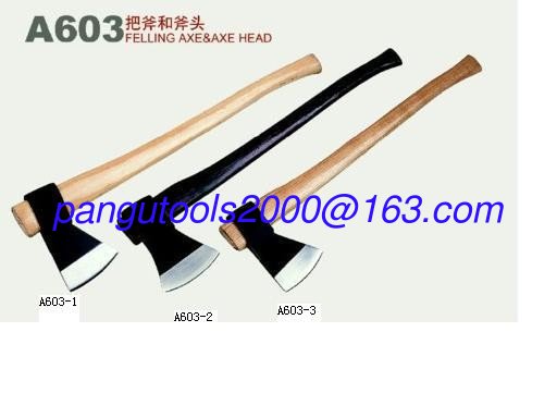 A603 big eye axe with 900mm wooden handle, 3.5lb axe head