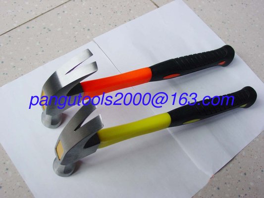 C441 America-type Curve Claw Hammer with plastic-coating and TPR with fiberglass handle