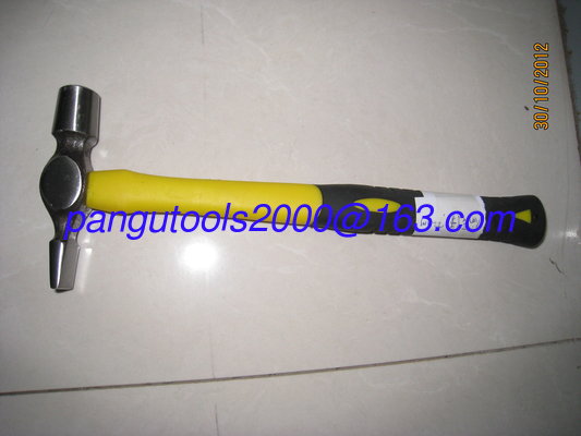 C455 Cross Pein Hammer with plastic-coating and TPR fiberglass handle
