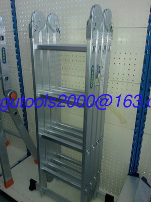Antislip multipurpose aluminum alloy folding ladder, step ladder
