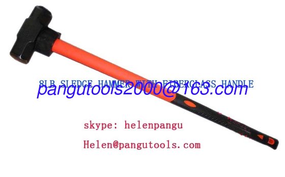 Sledge hammer with Fiberglass handle, TPR grip