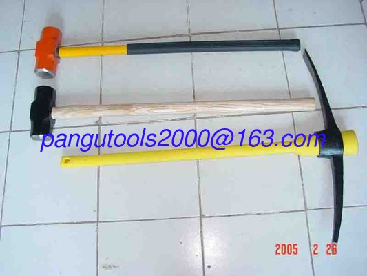P402 pickaxe with fiberglass handle, sledge hammer , pick axe head, pickaxes