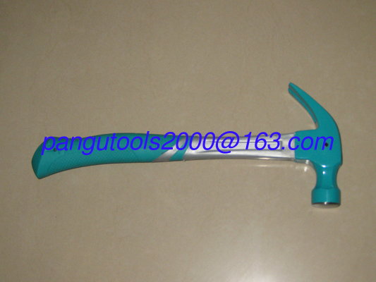C441 America-type Curve Claw Hammer with plastic-coating and TPR with fiberglass handle