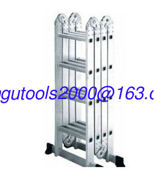 Antislip multipurpose aluminum alloy folding ladder, step ladder,4x3