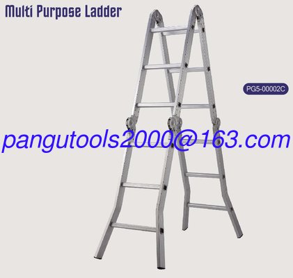 Antislip multipurpose aluminum alloy folding ladder, step ladder,4x2