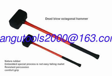Dead blow hammer with fiberglass handle, Chinese factory