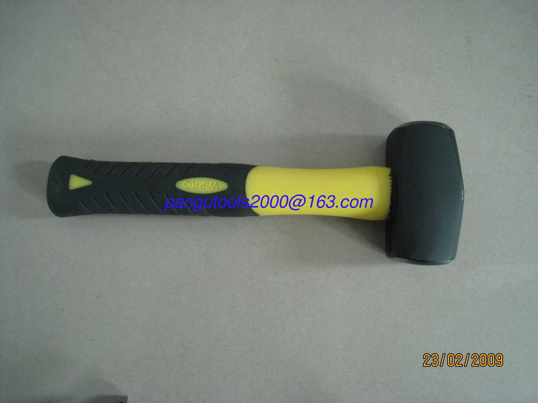 ST332 British-type Club hammers with plastic-coating and TPR fiberglass handle