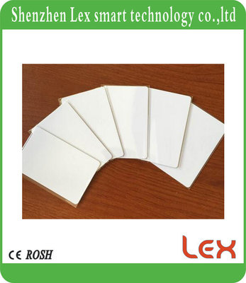 Factory Price Printed F08 13.56MHZ 1K blank PVC Smart Card Mf1 white RFID Plastic Cards with ISO14443A