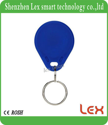 13.56MHz F08 8kbit(1K) Keytag Custom ABS Contactless Customized Key Tags RFID Classic Door access Smart Keychain Tag