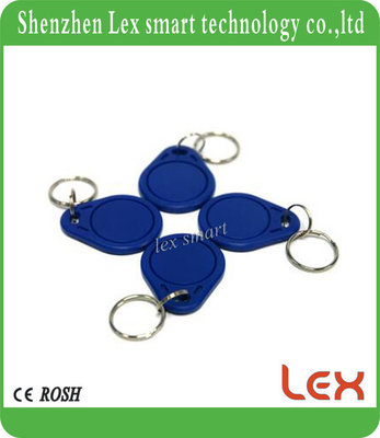 13.56MHz F08 8kbit(1K) Keytag Custom ABS Contactless Customized Key Tags RFID Classic Door access Smart Keychain Tag
