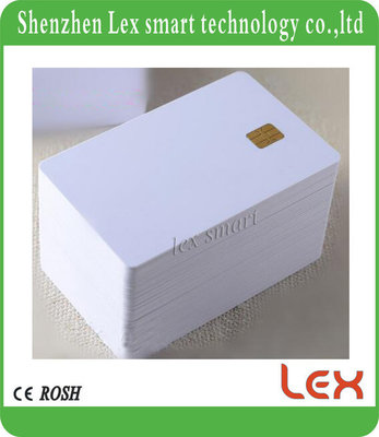 Cr80 White Blank PVC Fu Dan FM 4428 Contact IC Card With compatible sle 5528 Chip Smart Card for Door Locks
