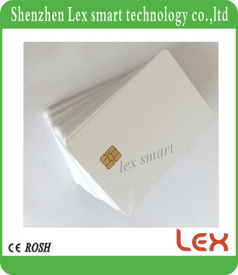 Cr80 White Blank PVC Fu Dan FM 4428 Contact IC Card With compatible sle 5528 Chip Smart Card for Door Locks