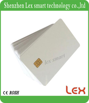 Cr80 White Blank PVC Fu Dan FM 4428 Contact IC Card With compatible sle 5528 Chip Smart Card for Door Locks