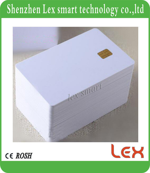 Cr80 White Blank PVC Fu Dan FM 4428 Contact IC Card With compatible sle 5528 Chip Smart Card for Door Locks