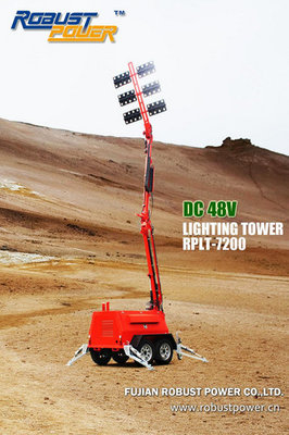 LED high telescopic adjustable mast hydraulic stabiliser legs Light Tower