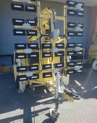 Led lighting tower generator 9m